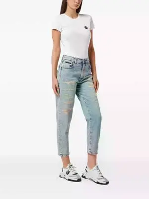 PHILIPP PLEIN Ripped Cropped Jeans
