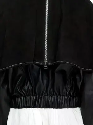 JW Anderson Oversized-collar Leather Jacket