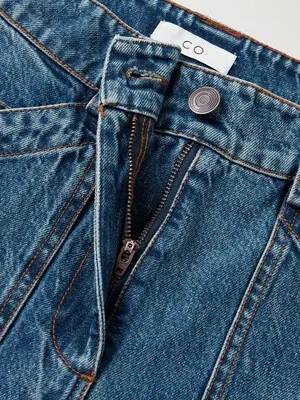 Co Paneled High-rise Barrel-leg Jeans