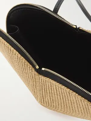 Alaïa Le Coeur Raffia Shoulder Bag - Neutrals