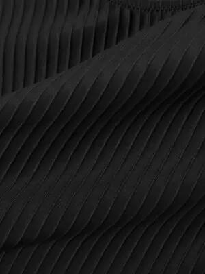 Alaïa Ribbed Cutout Swimsuit - Black