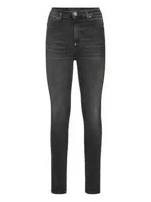Philipp Plein Stretch-cotton Jeans - Black