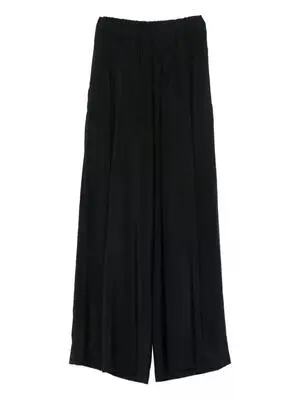 GENTRYPORTOFINO Pleated Elastic-waist Trousers - Black