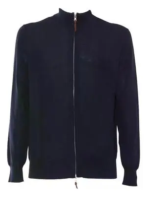 BALLANTYNE Zip-fastening Cotton Cardigan - Blue