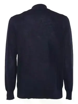 BALLANTYNE Zip-fastening Cotton Cardigan - Blue