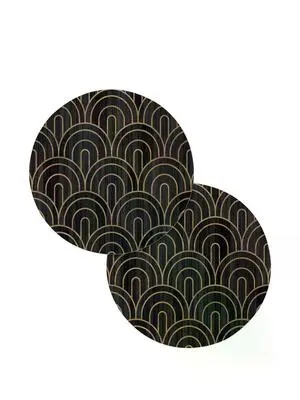 HESTIALIVING Deco Pattern Round Tablemats