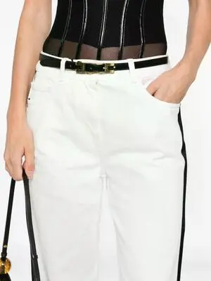 Elisabetta Franchi Side-stripe Belted Trousers