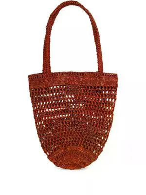 Chloé Crochet-detail Tote Bag - Brown