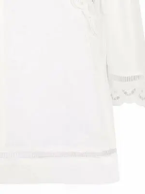 Isabel Marant Étoile Embroidered Lace-trimmed Blouse