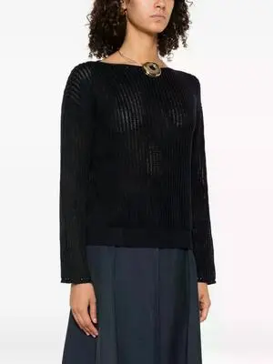 Theory Ribbed Boat-neck Sweater