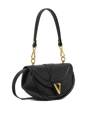 Versace Small Virtus Shoulder Bag - Black