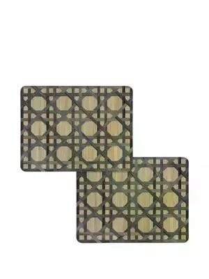 HESTIALIVING Epoch Rectangular Woven Tablemats - Neutrals