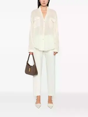 FORTE_FORTE Drop-shoulder Shirt - Neutrals