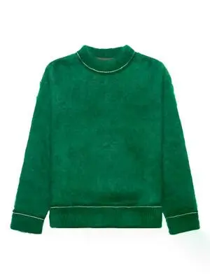 Sacai Knitted Mohair Sweater