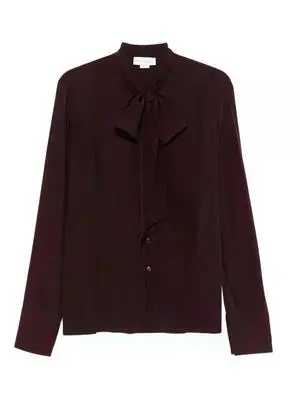 Stella McCartney Bow-tie Silk Shirt - Red