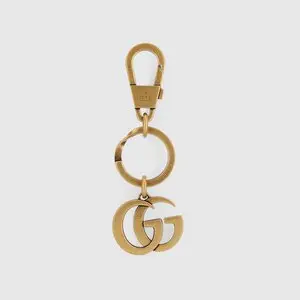 Gucci Double G Keychain - Silver