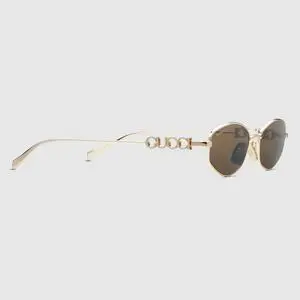 Gucci Oval Frame Sunglasses
