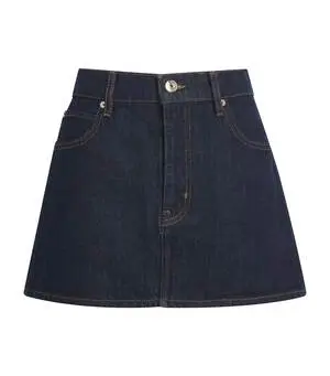 FRAME The Mini Denim Skirt