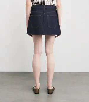 FRAME The Mini Denim Skirt