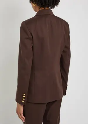 NILI LOTAN Nelson Wool Jacket - Brown