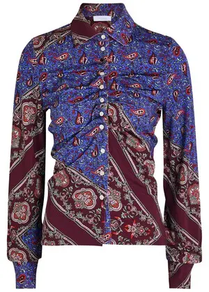 Rabanne Printed Stretch-jersey Shirt - Multi Print