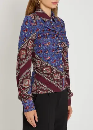 Rabanne Printed Stretch-jersey Shirt - Multi Print