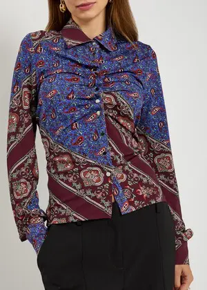 Rabanne Printed Stretch-jersey Shirt - Multi Print