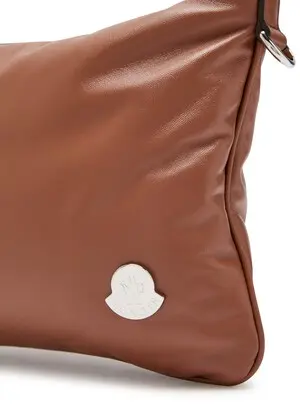 Moncler Vetta Quilted Leather Shoulder Bag - Brown