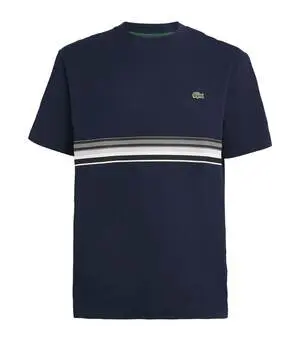 Lacoste Cotton Logo T-shirt - Navy