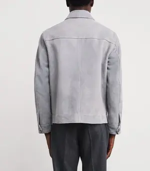 LARDINI Suede Twin-pocket Jacket