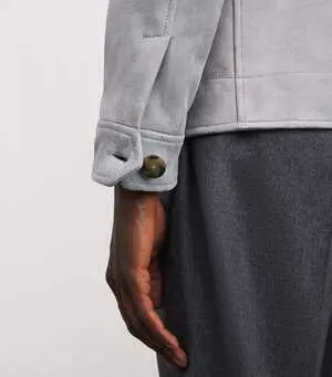 LARDINI Suede Twin-pocket Jacket