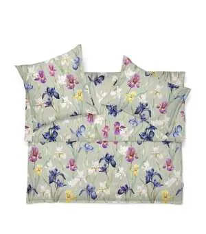 SCHLOSSBERG Cotton Charlotte King Duvet Cover - Green