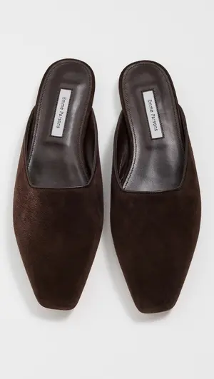 EMME PARSONS Flat Mules - Espresso