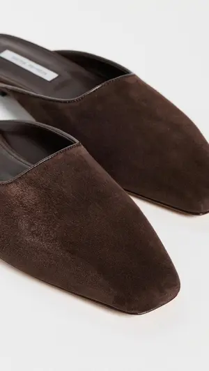 EMME PARSONS Flat Mules - Espresso