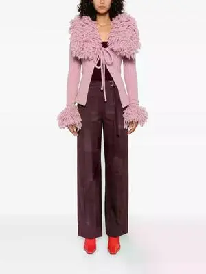 Patrizia Pepe Checked Belted Trousers