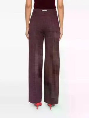 Patrizia Pepe Checked Belted Trousers