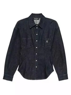 Patrizia Pepe Balloon-sleeve Denim Shirt