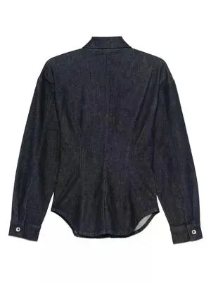 Patrizia Pepe Balloon-sleeve Denim Shirt