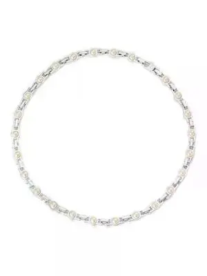 HATTON LABS Pearl-embellished Chain Necklace - Silver