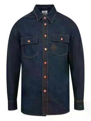 Casablanca Monogram-motif Denim Shirt