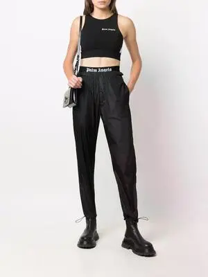 Palm Angels Side-stripe Cropped Top