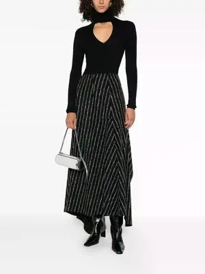 P.a.r.o.s.h Cut-out Wool Sweater - Black