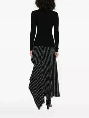 P.a.r.o.s.h Cut-out Wool Sweater - Black