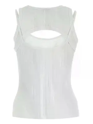 Off-White Logo-print Cut-out Tank Top