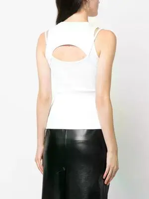 Off-White Logo-print Cut-out Tank Top