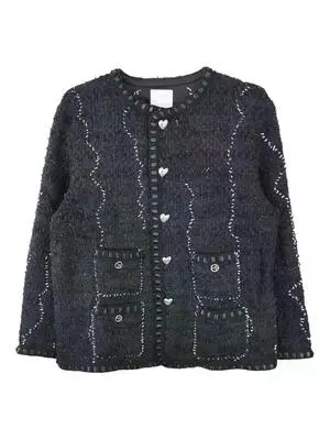 Readymade Tweed Jacket With Heart-shaped Buttons