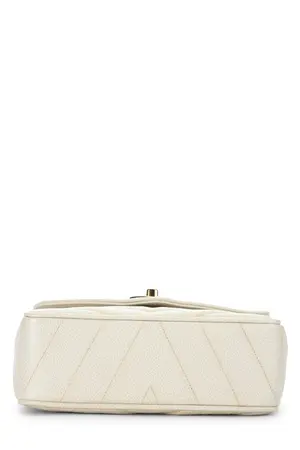 Chanel Quilted Caviar Chevron Envelope Bag