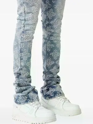 GUAPI Embellished Stacked Jeans