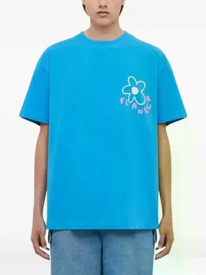 FLANEUR Blossom Print T-shirt - Blue