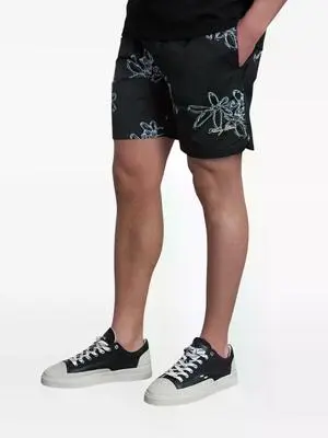 Filling Pieces Chrome Flower Swim Shorts